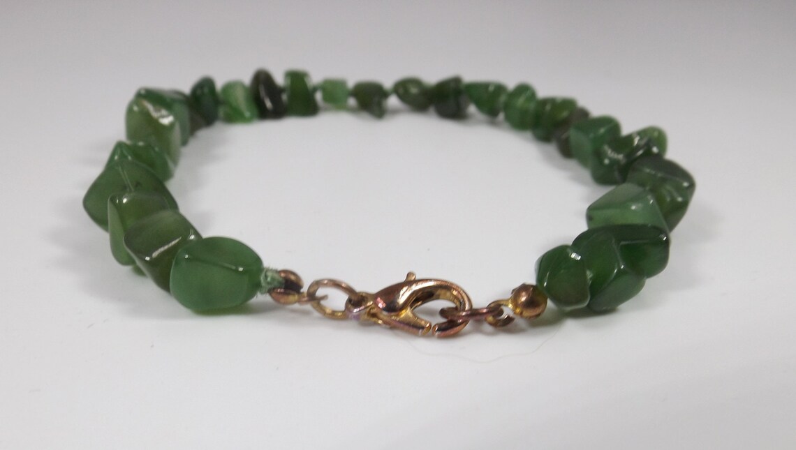 Hand Tied Jade Bracelet - Etsy