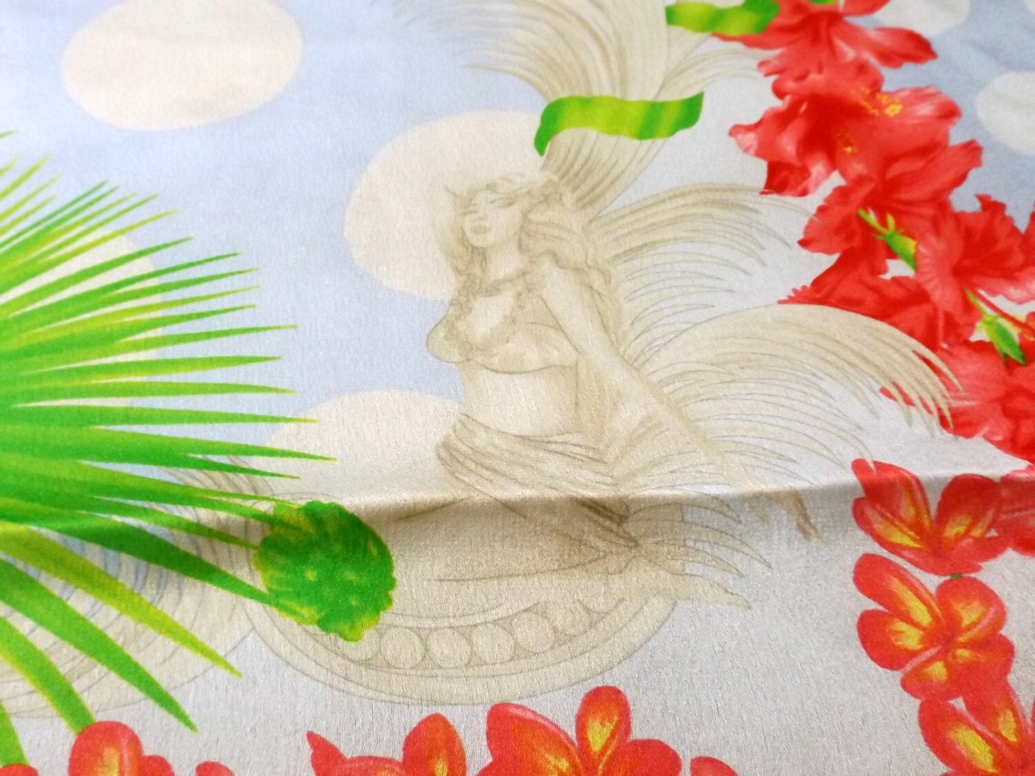 VERSACE Tropical Print Silk Scarf - Etsy