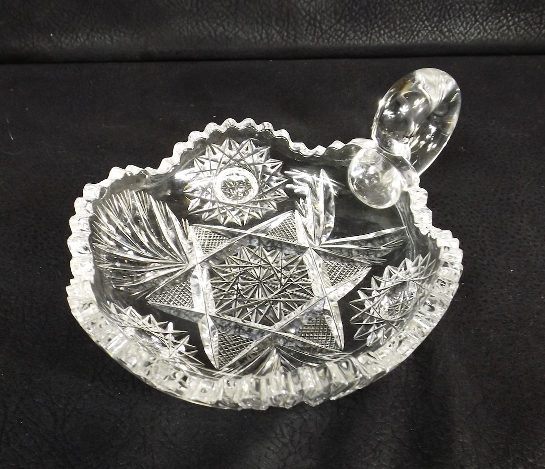American Brilliant Period ABP Nappy Bowl With Hobstars Fans - Etsy