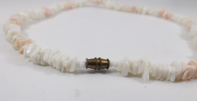 Pink and White Puka Shell Necklace - Etsy