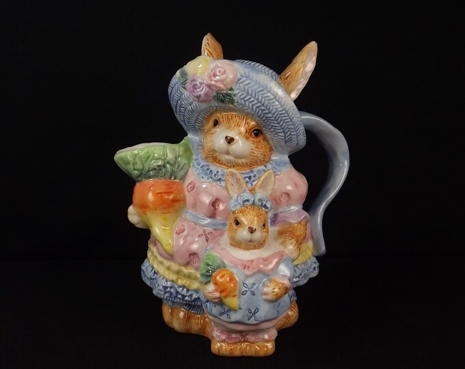 WORLD BAZAAR Mrs. Rabbit and Daughter Pitcher - Etsy