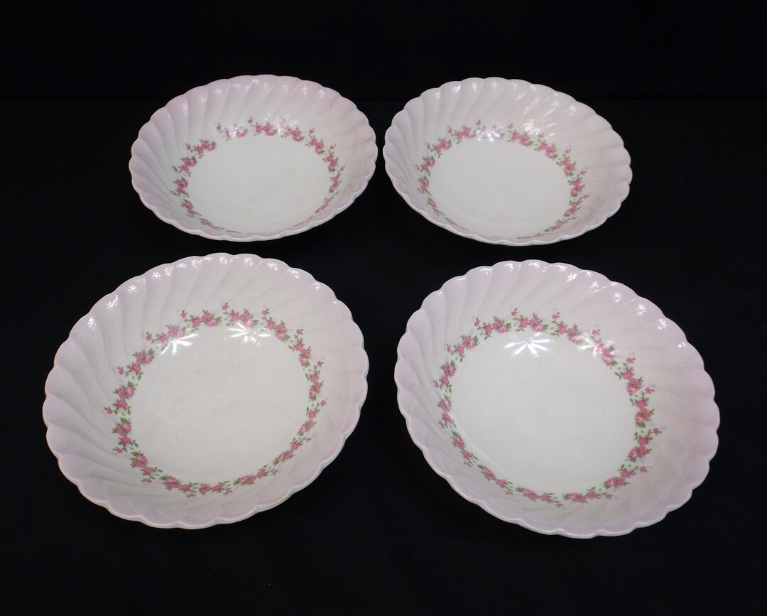 MYOTT CHINA 4 Cereal Bowls Petite Pink Pattern Ca. 1961 - Etsy