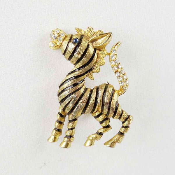 Zebra Brooch - Etsy