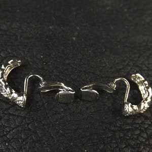 Silver Tone Half Hoop Clip on Earrings - Etsy