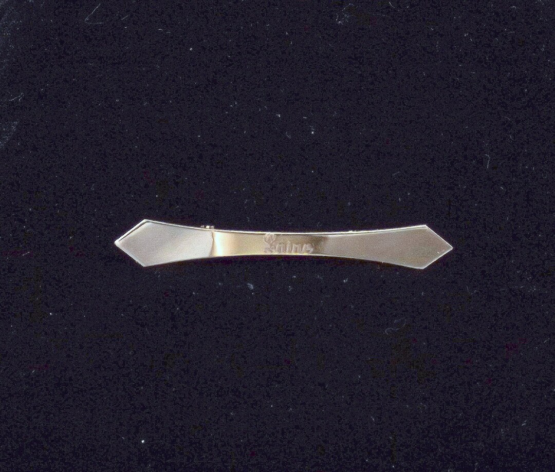 Silver Tone Bar Pin Engraved With Name Laine - Etsy