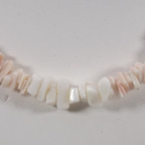 Pink and White Puka Shell Necklace - Etsy