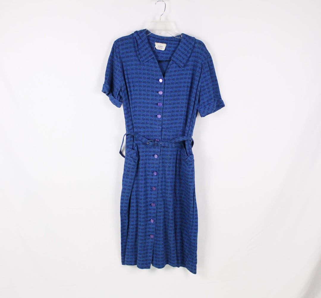 50's or 60's Fair Lady Button Front Shirt Dress US Size 18 (XL) - Etsy