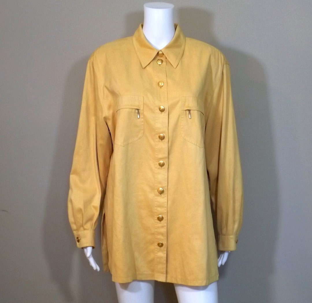 BASLER Butterscotch Blouse DE Size 42 US Size 12 or 14 - Etsy