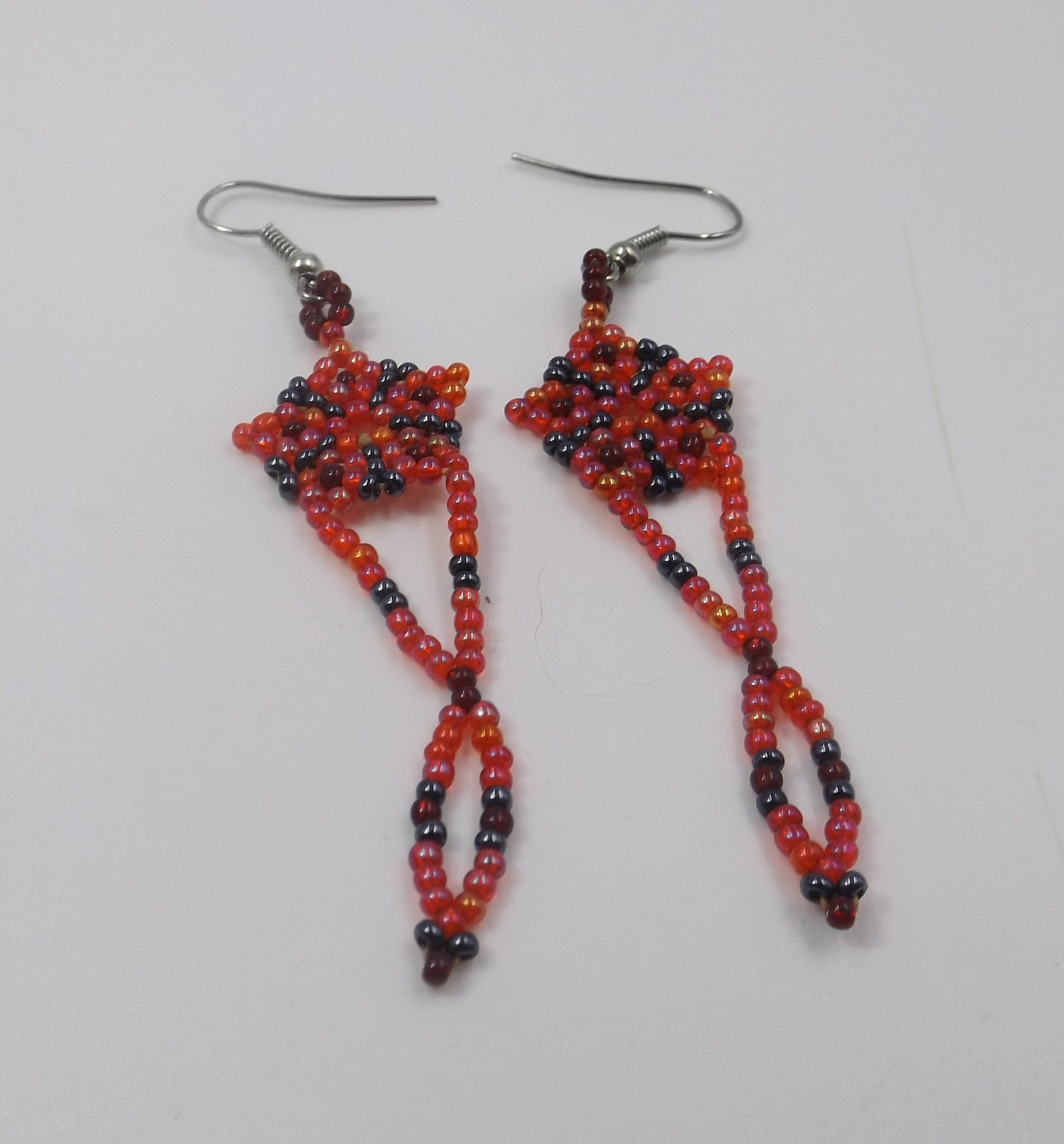 Seed Bead Dangle Earrings - Etsy