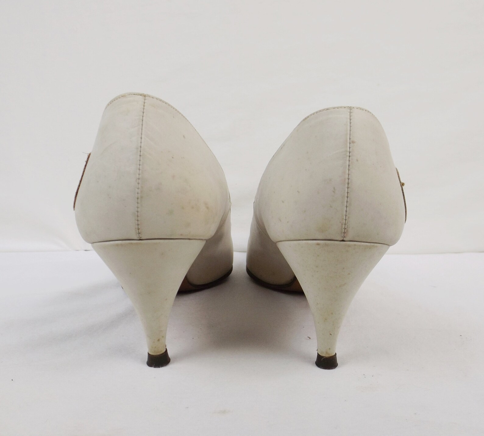 PUCCINI Rome Italy Designer Pumps in Winter White Pigskin - Etsy