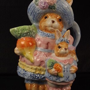 WORLD BAZAAR Mrs. Rabbit and Daughter Pitcher - Etsy