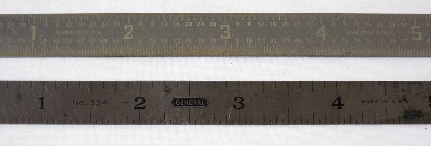 Two 2 Stainless Steel Pocket Rules With Leather Sleeve - Etsy