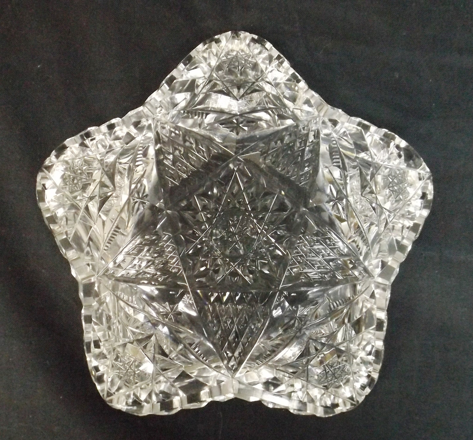 American Brilliant Period Star Shaped Bon Bon - Etsy