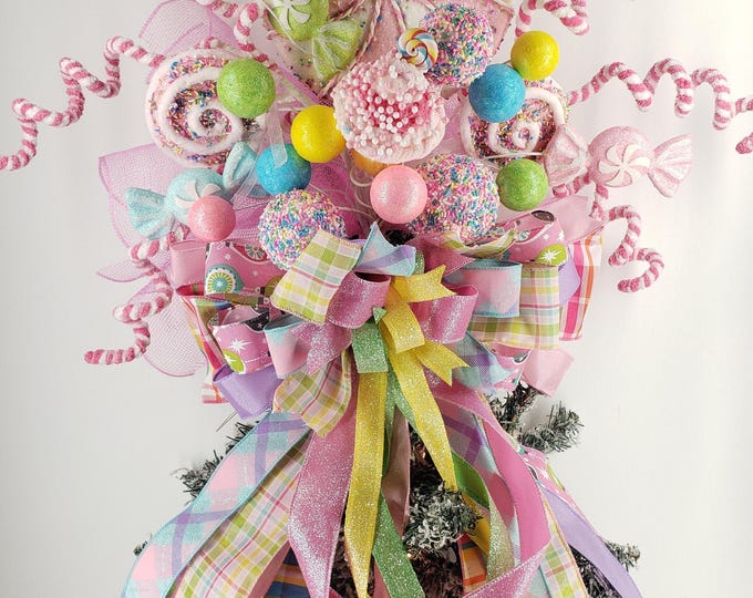 Cupcake Tree Topper, Cupcake Tree Pick, Candy Tree Decor, Giant Cupcake ...