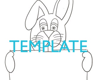 TEMPLATE Easter Door Hanger Template DIY Cross Door Hanger - Etsy