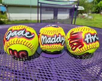 Custom Baseball Hand Painted - Etsy