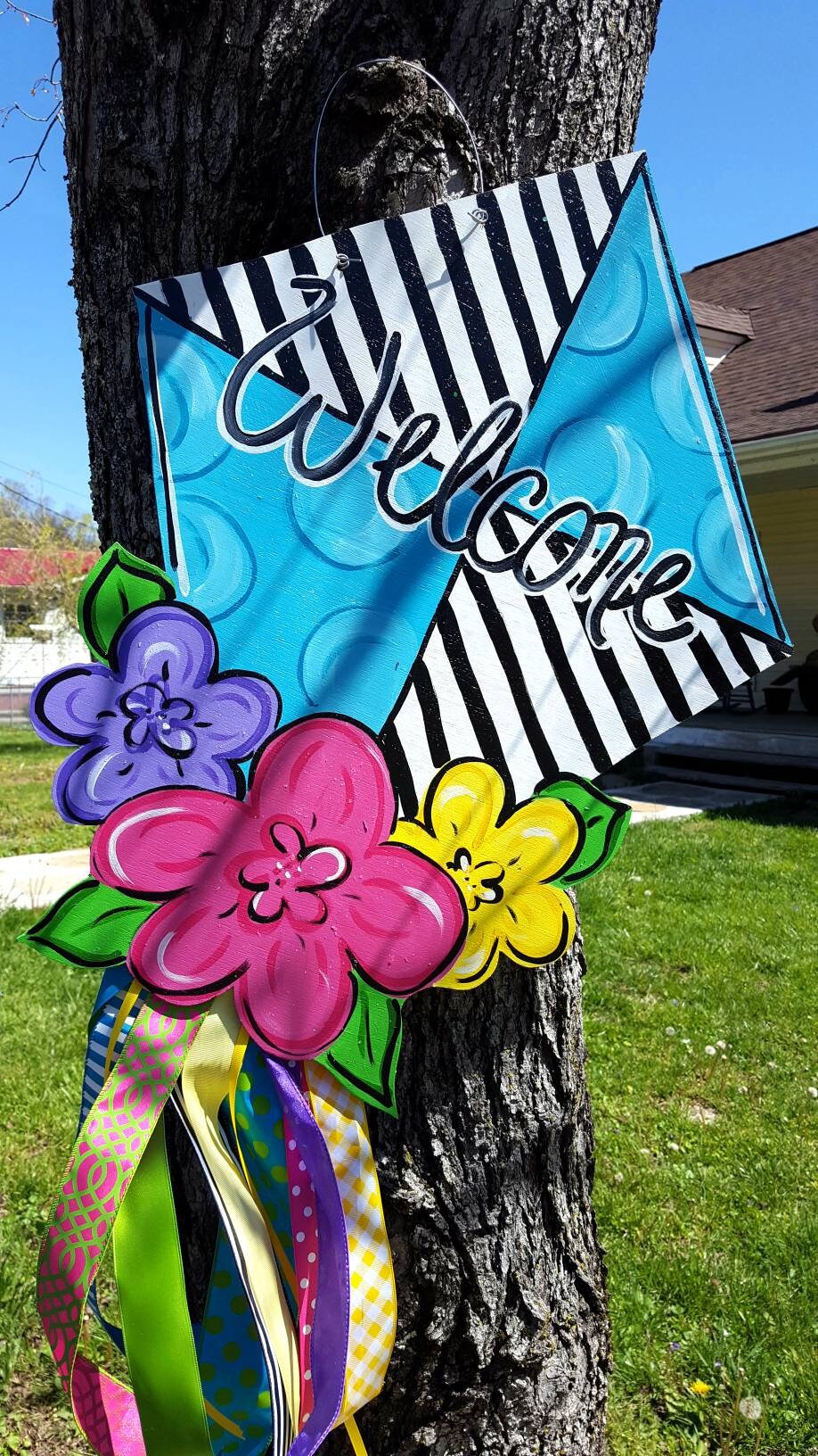 Kite Kite Wreath Kite Door Hanger Spring Wreath Wood - Etsy