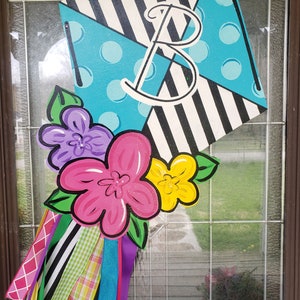 Kite | Kite Wreath | Kite Door Hanger | Spring Wreath | Wood Cutout ...
