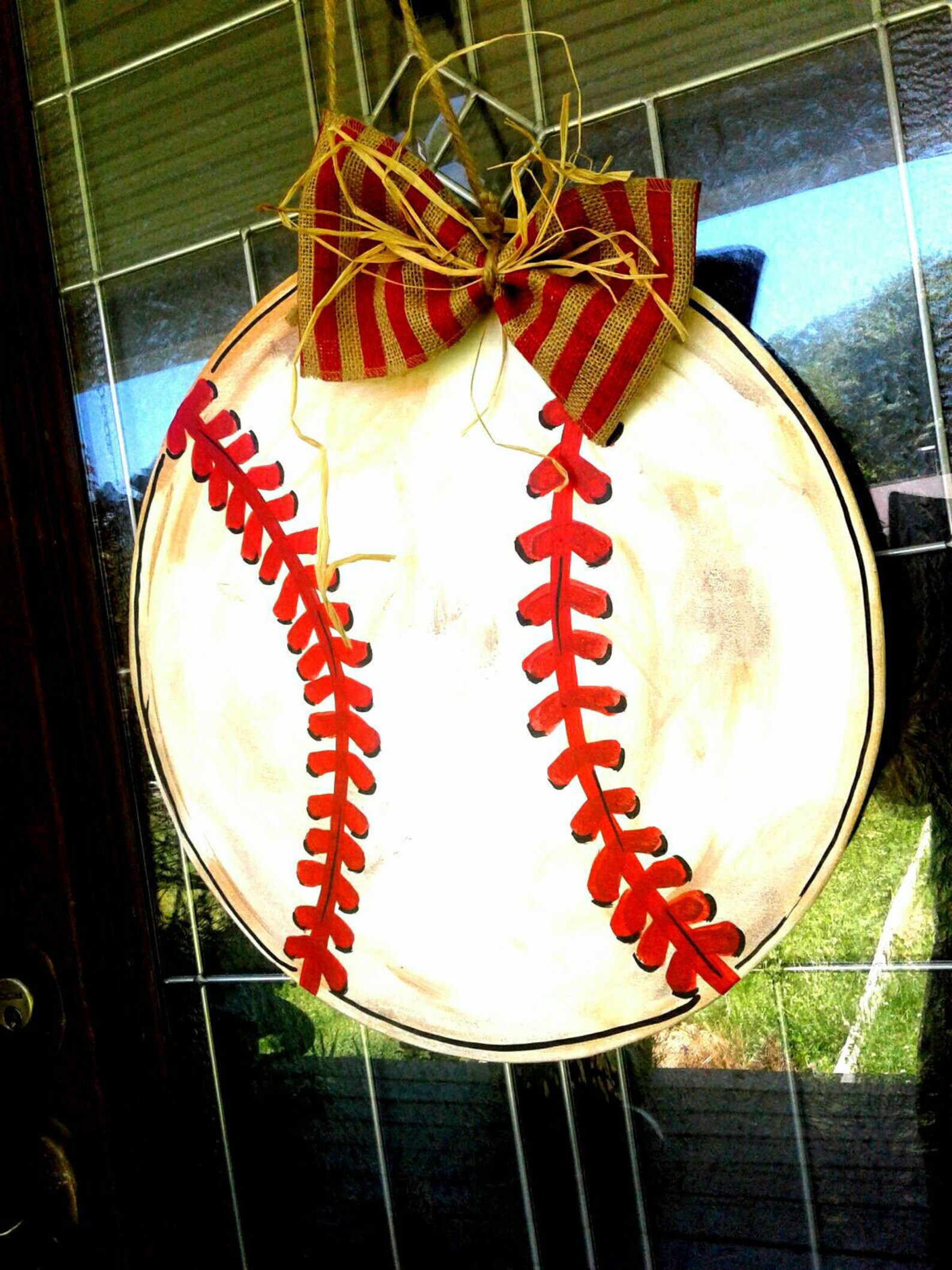 Baseball Door Hanger Sports Door Hanger - Etsy