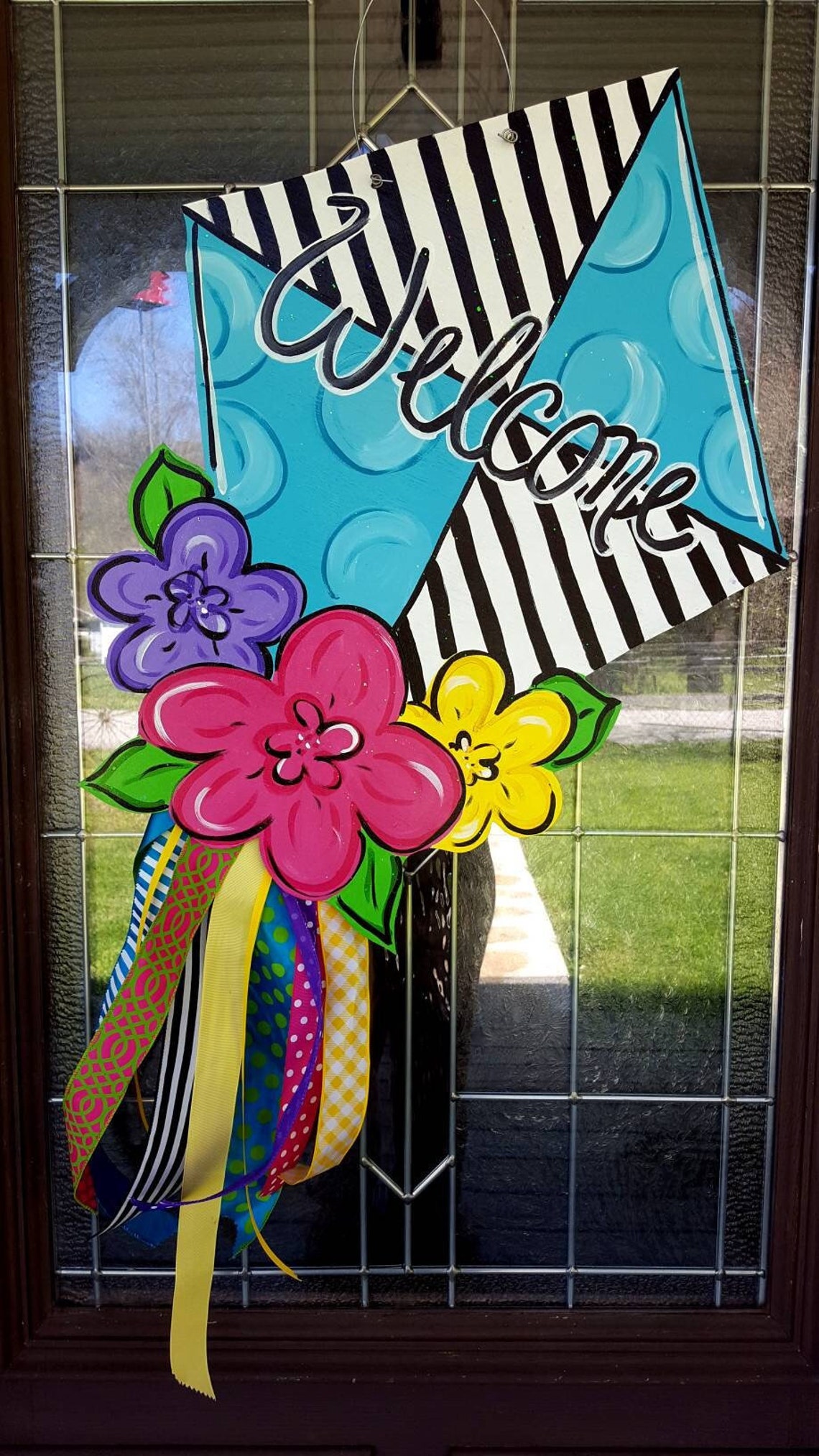 Kite Kite Wreath Kite Door Hanger Spring Wreath Wood - Etsy
