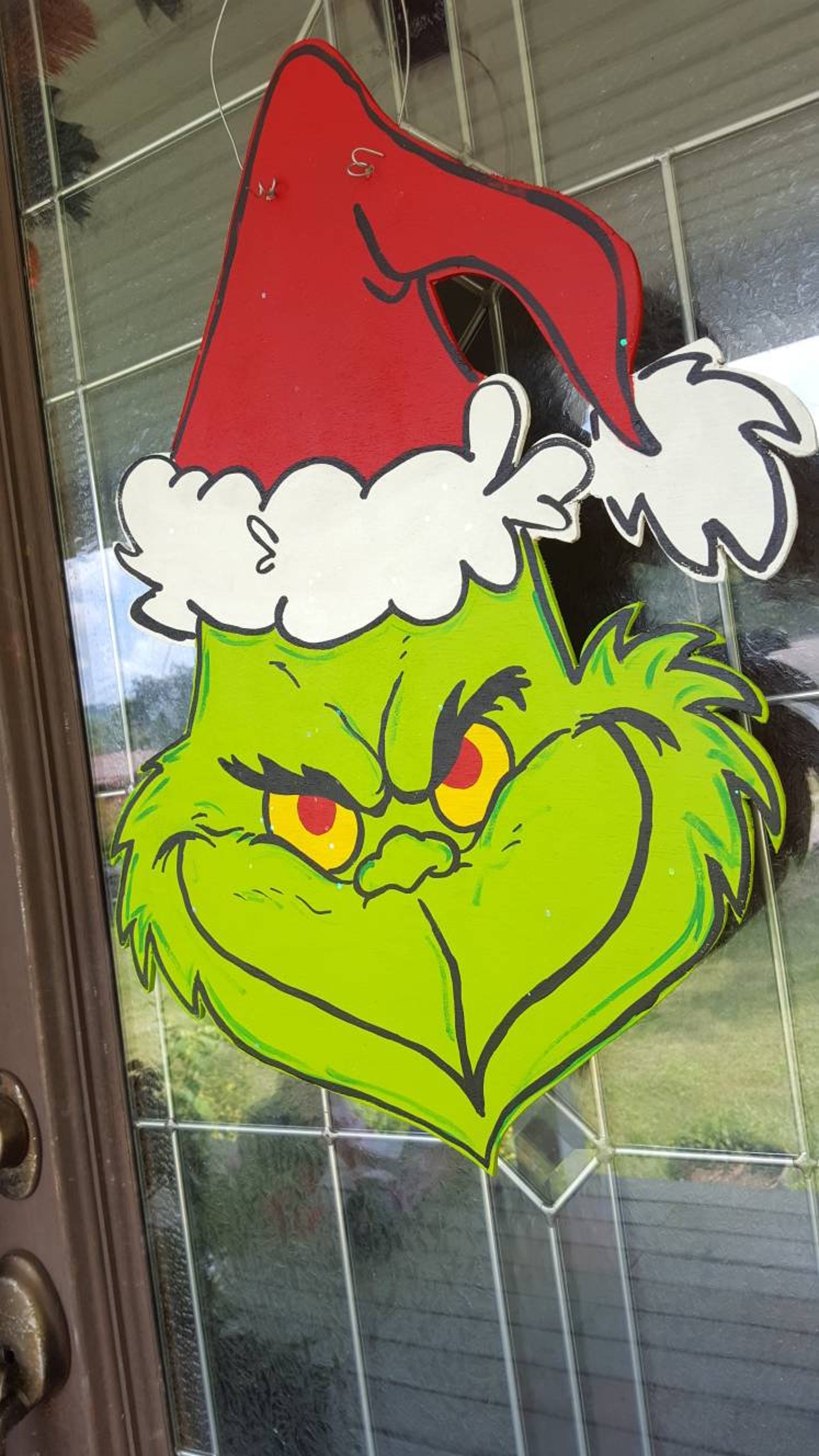 The Grinch Door Hanger Grinch Hand Ornament Hanger Grinch - Etsy Canada