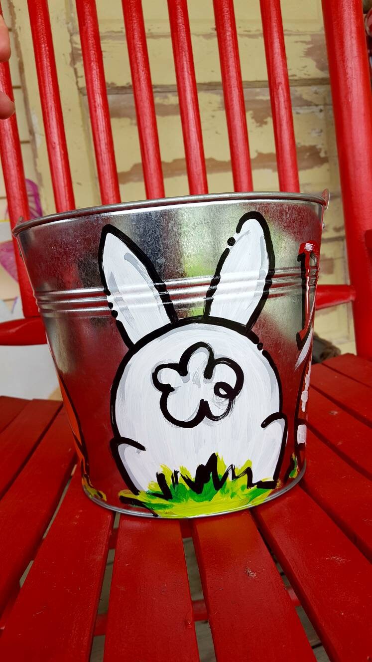 Easter Basket, Easter Pail, Easter Bucket Sports Theme Boy Bucket Girl ...