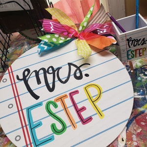 Personalized, Handpainted, Back to School, Teacher, Classroom Door ...