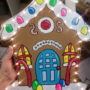 Gingerbread House Christmas Tree Topper With Lights or Without - Etsy