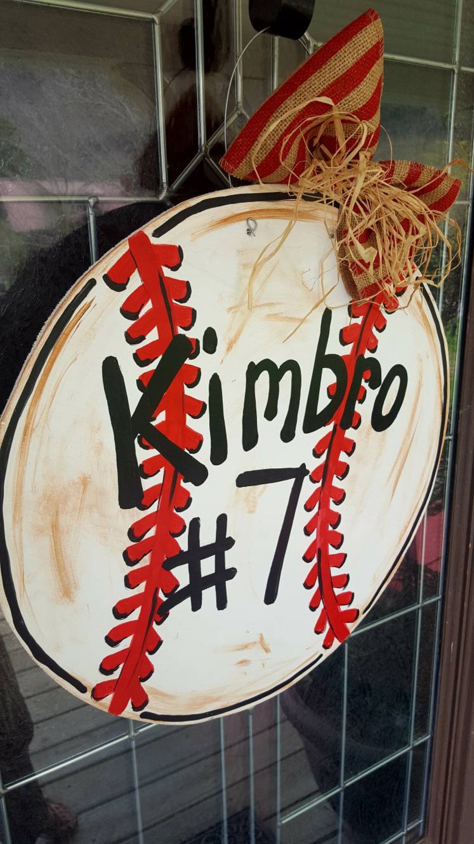 Baseball Door Hanger, Sports Door Hanger - Etsy