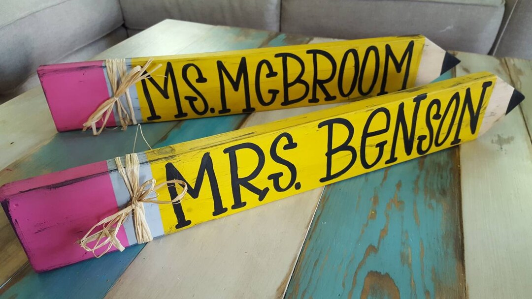 Teacher Sign | Teacher | Teacher Gift | Back to School | Name Sign ...