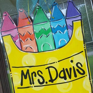 Back to School | Teacher Gift | Door Hanger | Kindergarten | Wood ...