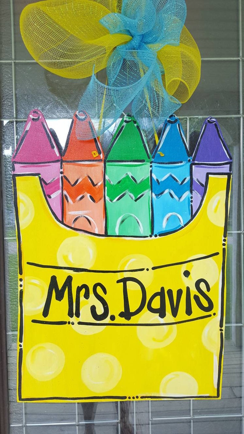 Back to School Teacher Gift Door Hanger Kindergarten - Etsy
