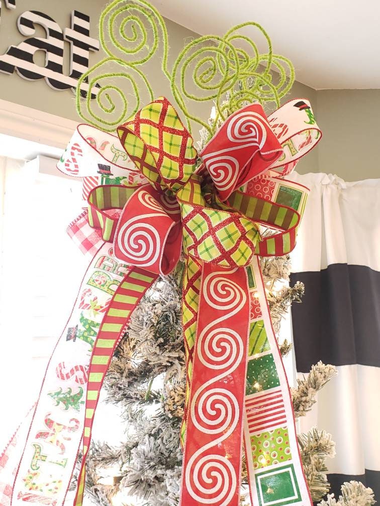 Rudolph Tree Topper Lights Included Ready to Ship - Etsy