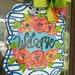 Floral Teacher Classroom Decor Personalized Felt Flower Name Sign Hand ...