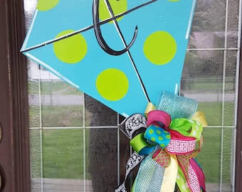 Kite Kite Wreath Kite Door Hanger Spring Wreath Wood | Etsy