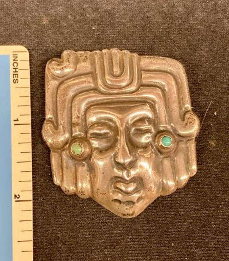 Vintage 1930's Sterling Silver Mexican Pin Signed Juarez - Etsy