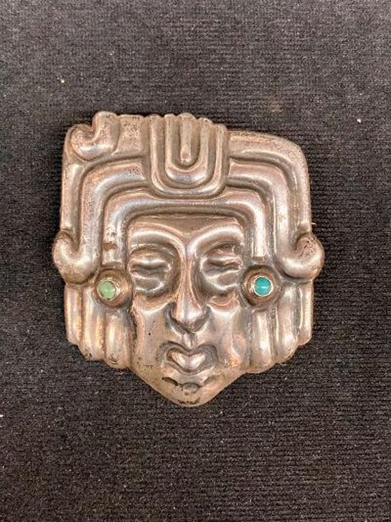 Vintage 1930's Sterling Silver Mexican Pin Signed Juarez - Etsy