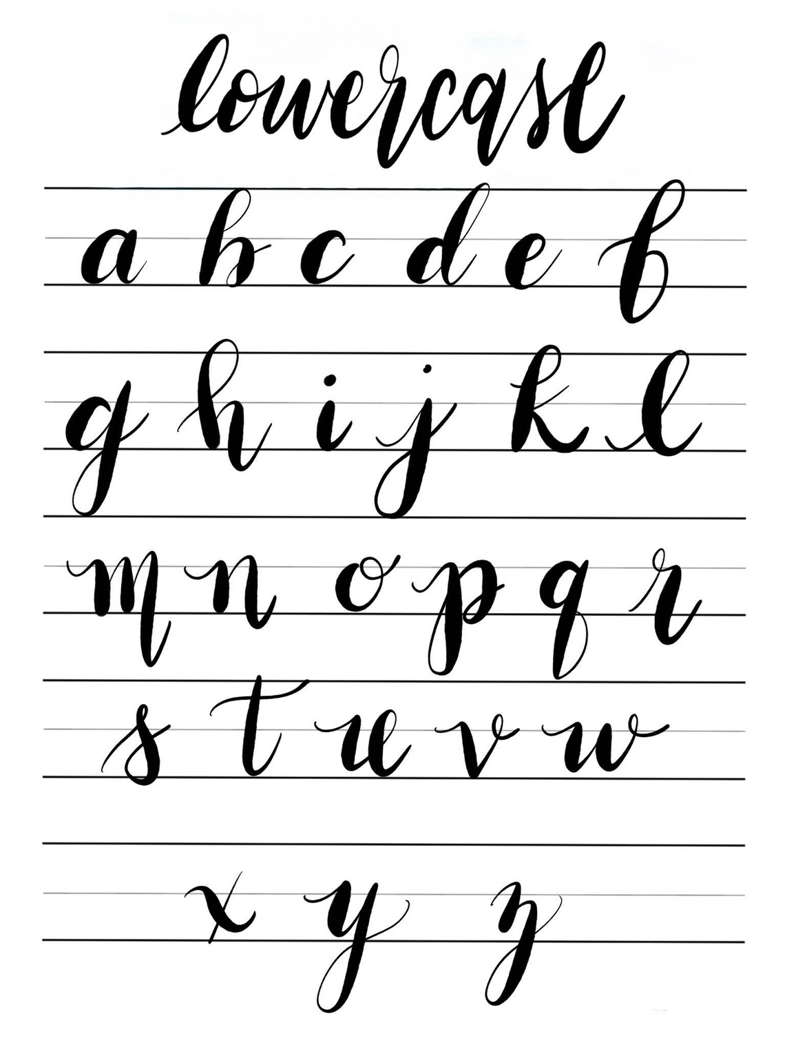 Intro to Brush Lettering Handbook Learn Brush Lettering - Etsy