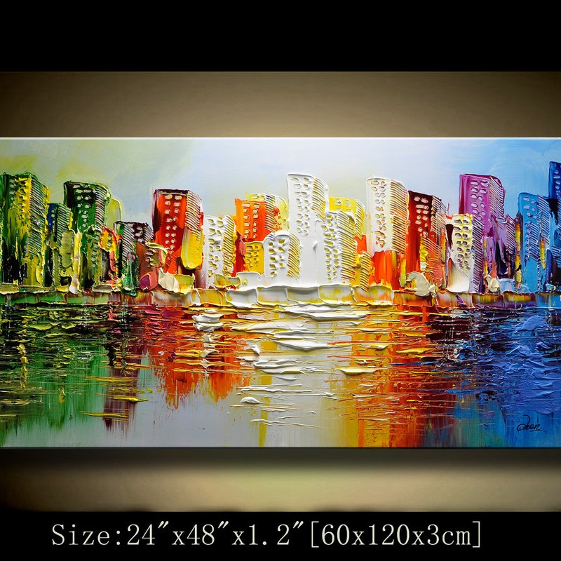 Abstract Cityscape - Etsy