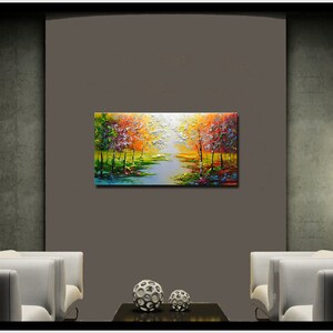 Unique Colors Texture Painting on Canvas Colorful Abstract Nature ...