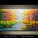 Unique Colors Texture Painting on Canvas Long Horizontal - Etsy