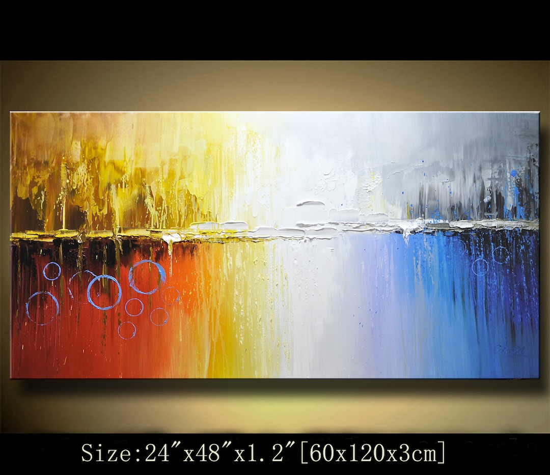 Abstract Painting,wall Decor, Original Painting, Abstract Landscape ...