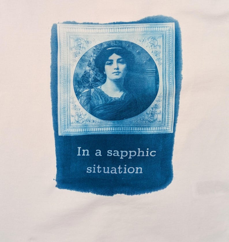 Top cropped Sappho Cyanotpe - Etsy Portugal