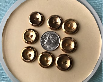 Gold buttons | Etsy