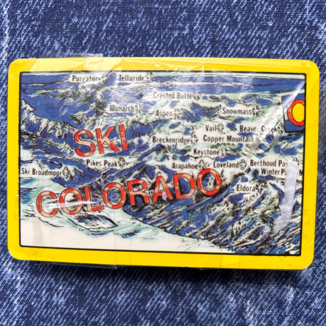 Mid Century Ski Colorado Playing Cards Unused Deck - Etsy