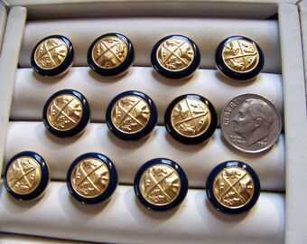 Navy uniform buttons | Etsy
