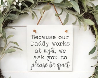 Night Shift Door Sign - Etsy