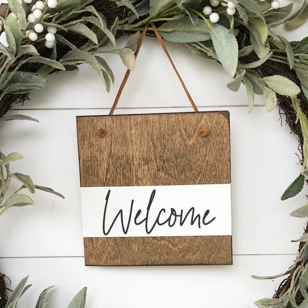 Hanging Welcome for Door - Etsy