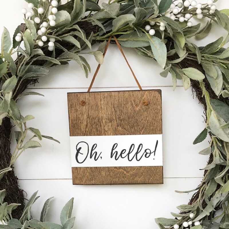Hello Wreath - Etsy
