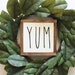 Yum Sign, Kitchen Sign, Wood Sign, Farmhouse Sign, Rustic Home Decor ...